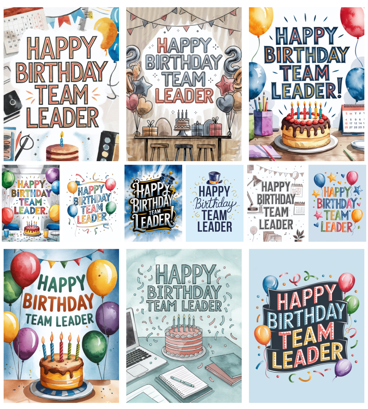 Free Happy Birthday Team Leader Banner
