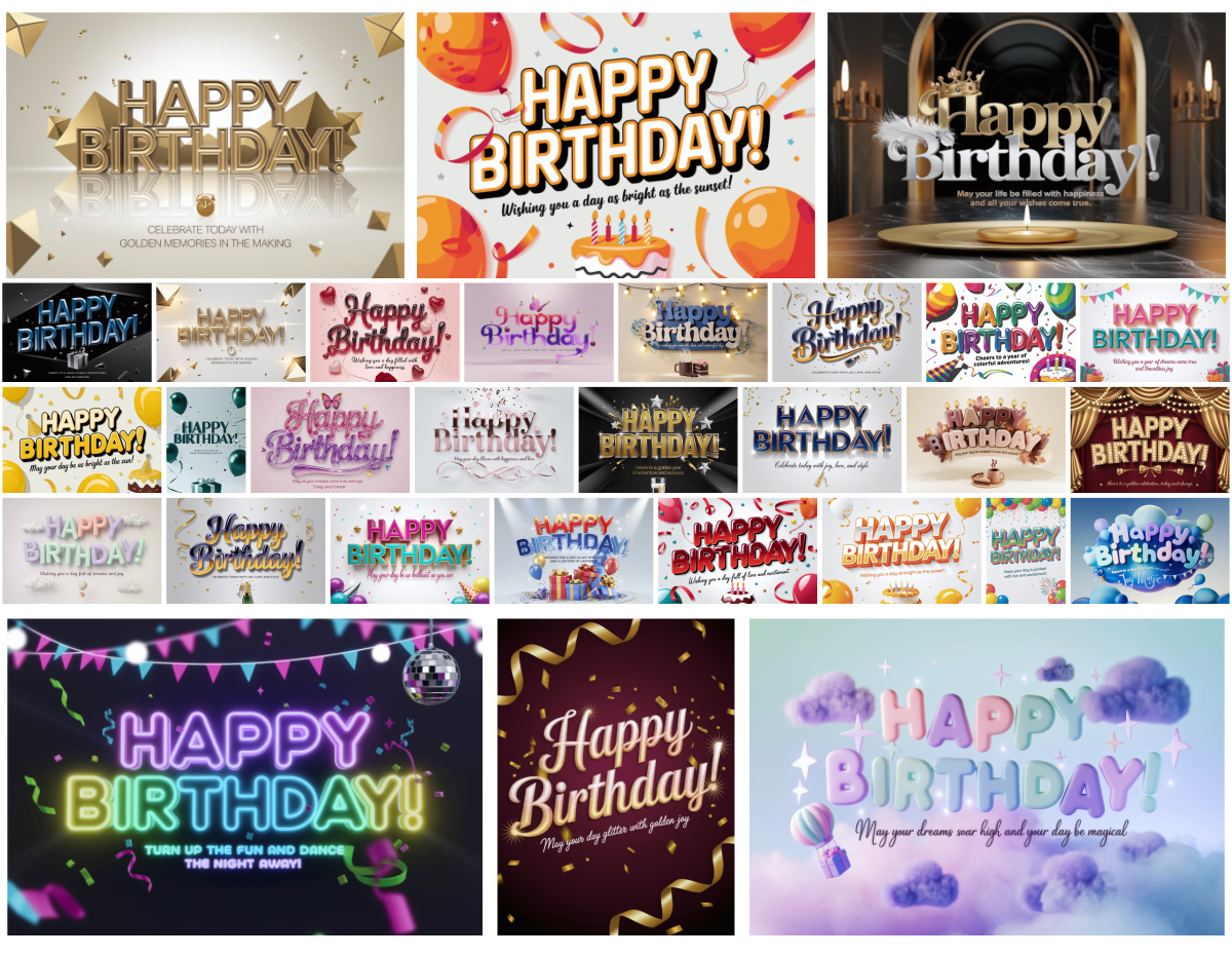 30 Free & Fabulous Happy Birthday Designs!