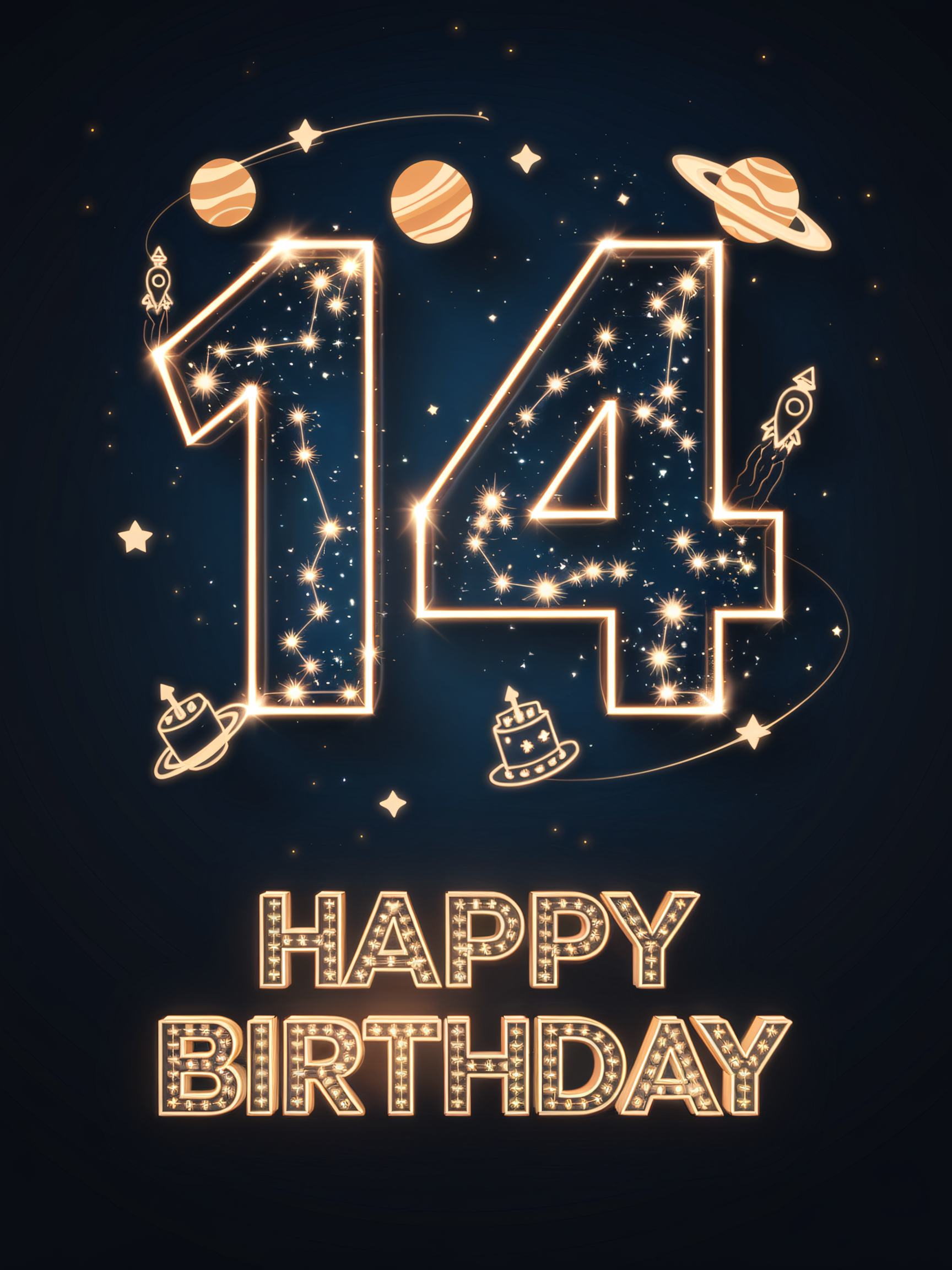 Free Download 14th Birthday Constellation