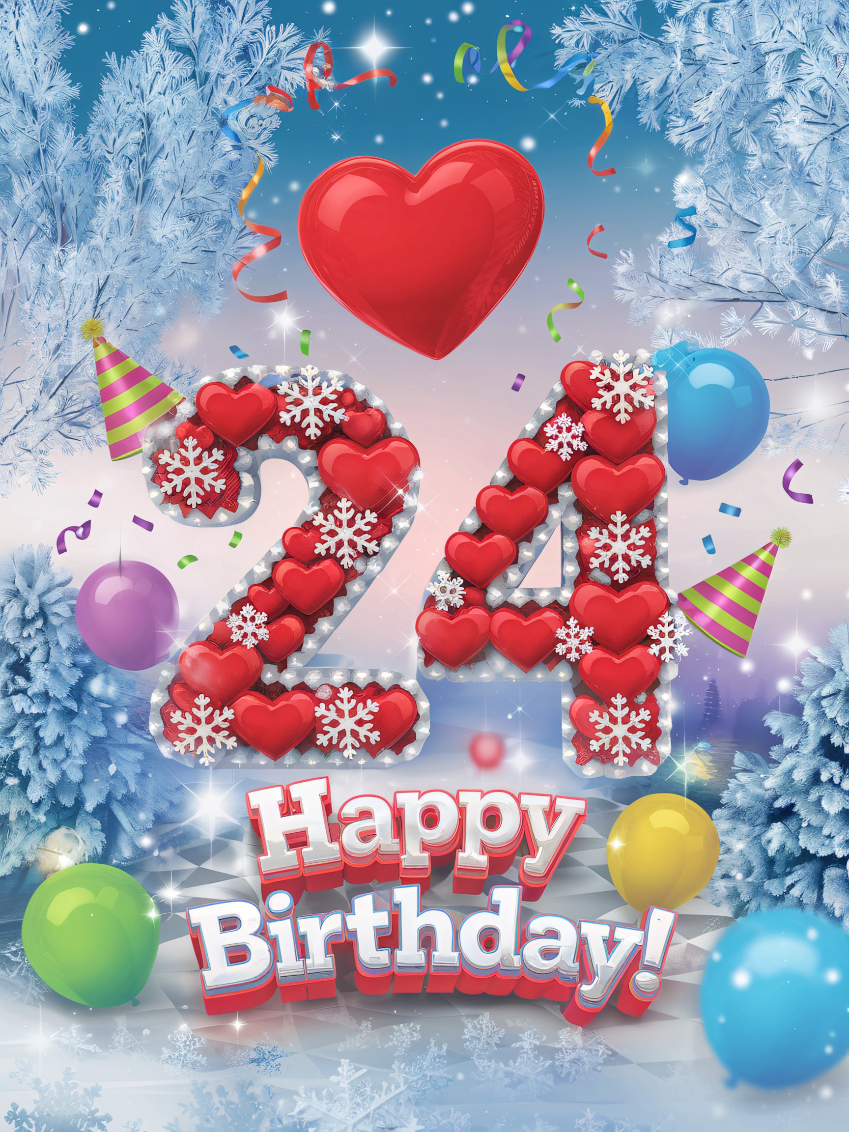 Free Download 24th Birthday Winter Wonderland Celebration