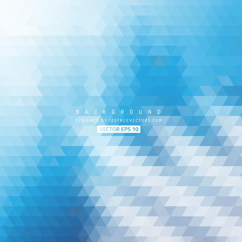 Blue Abstract Triangle Shape Background