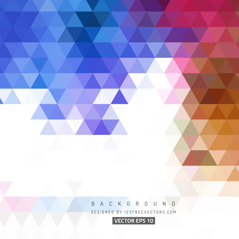 Colorful Triangle Background Clip Art