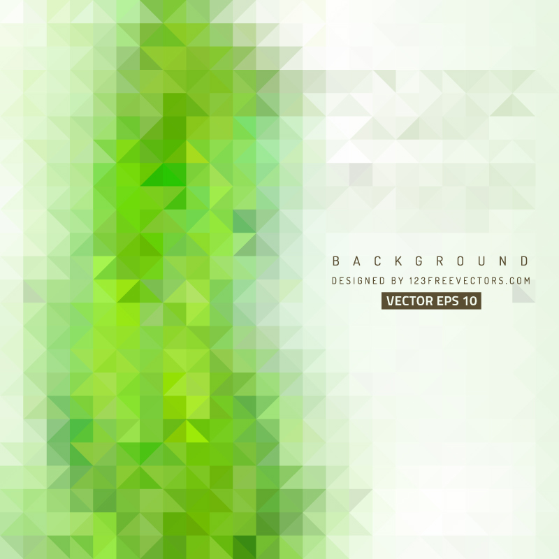 Green Abstract Triangle Shape Background
