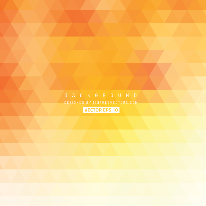 Orange Abstract Triangle Shape Background