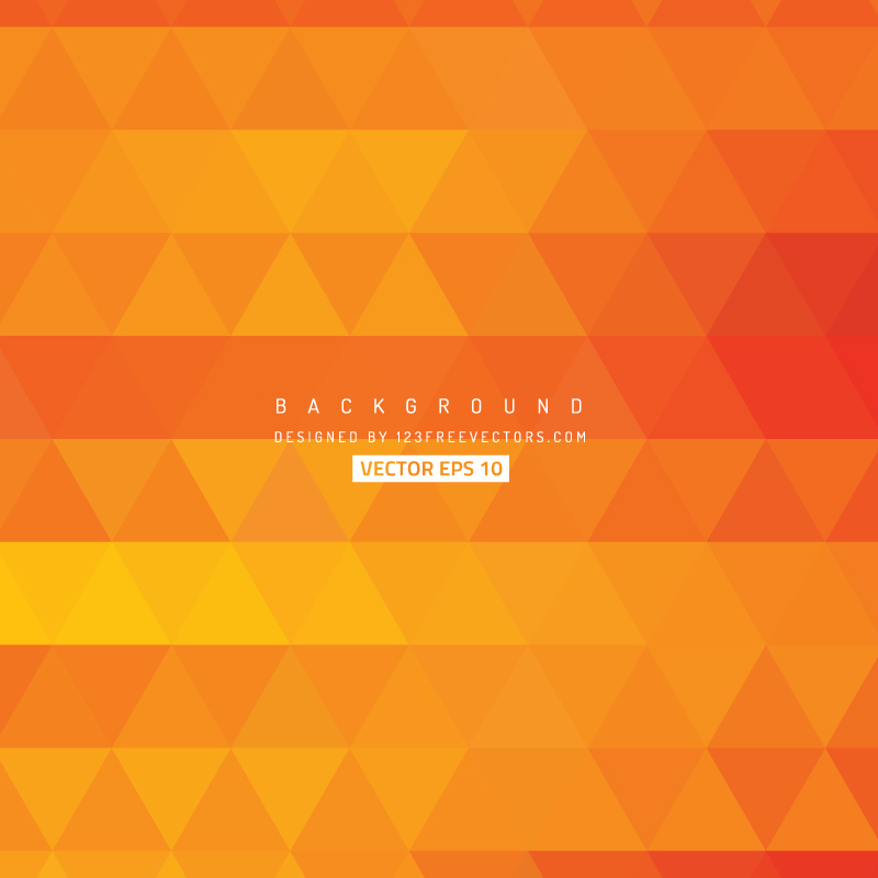 Orange Triangle Shape Background Design