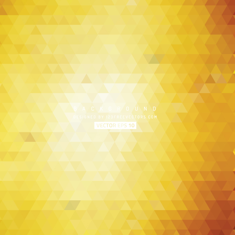 Yellow Orange Abstract Triangle Background Vector