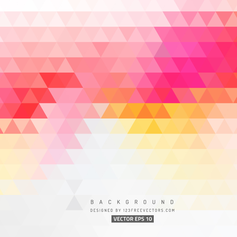 Pink Yellow Triangle Background