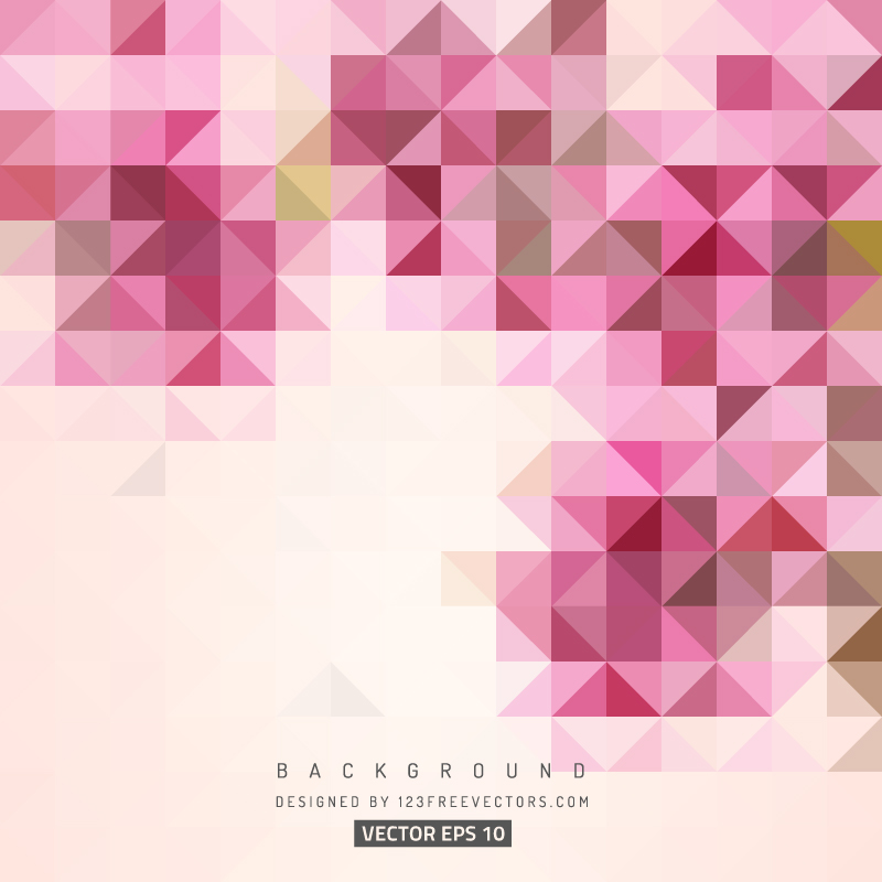 Pink Abstract Geometric Triangle Background