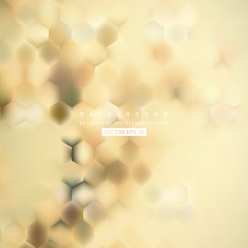 Beige Hexagon Pattern Background Design