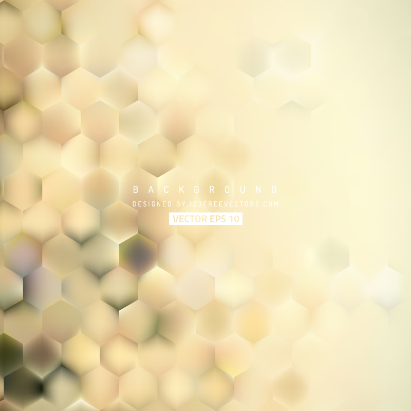 Beige Hexagon Background Template