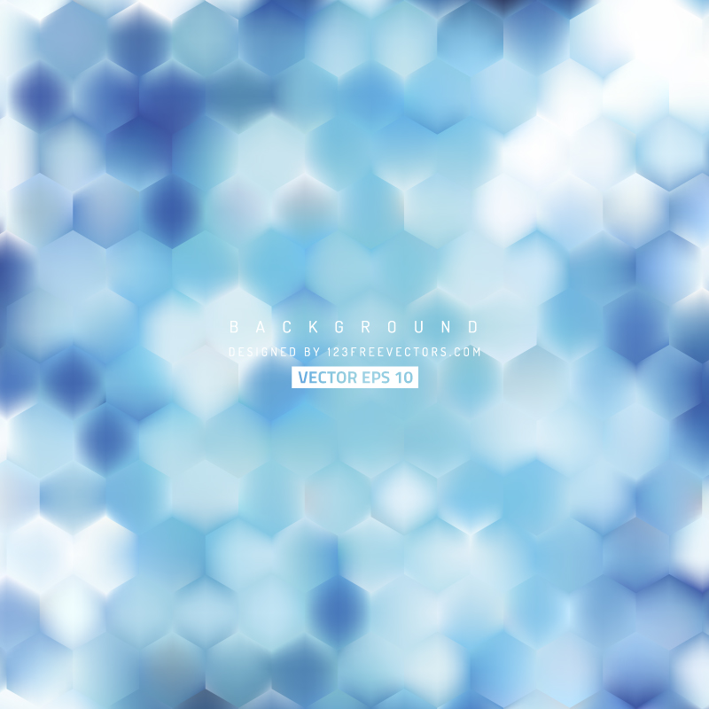 Light Blue Hexagon Geometric Background