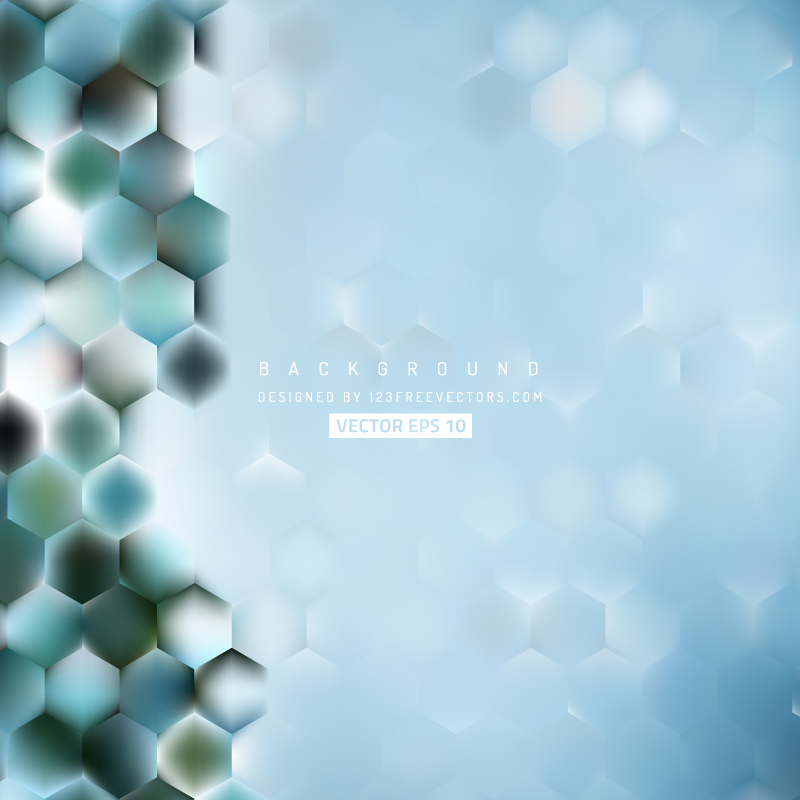 Abstract Light Blue Hexagon Background Pattern