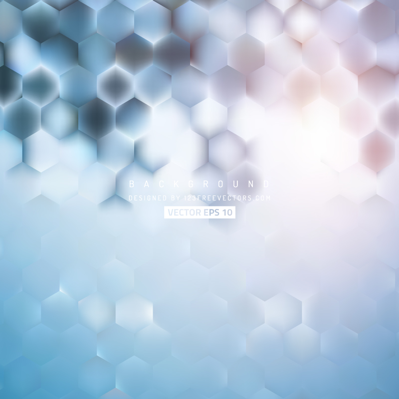 Light Blue Hexagon Background
