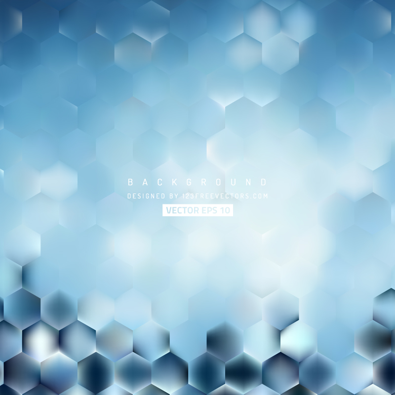 Light Blue Hexagon Pattern Background Design