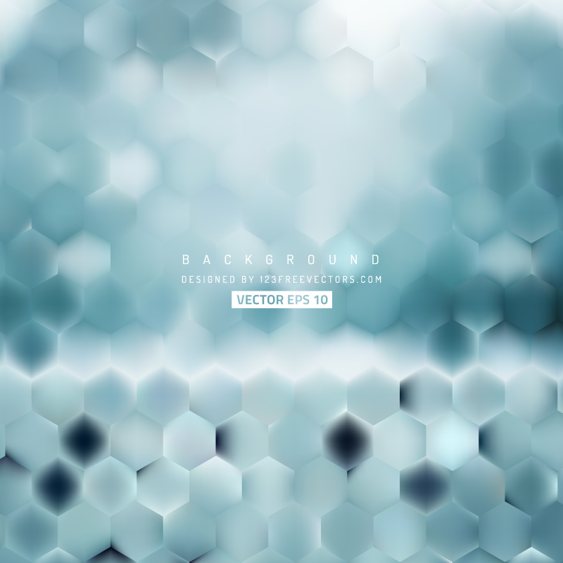Abstract Light Blue Hexagonal Background Design