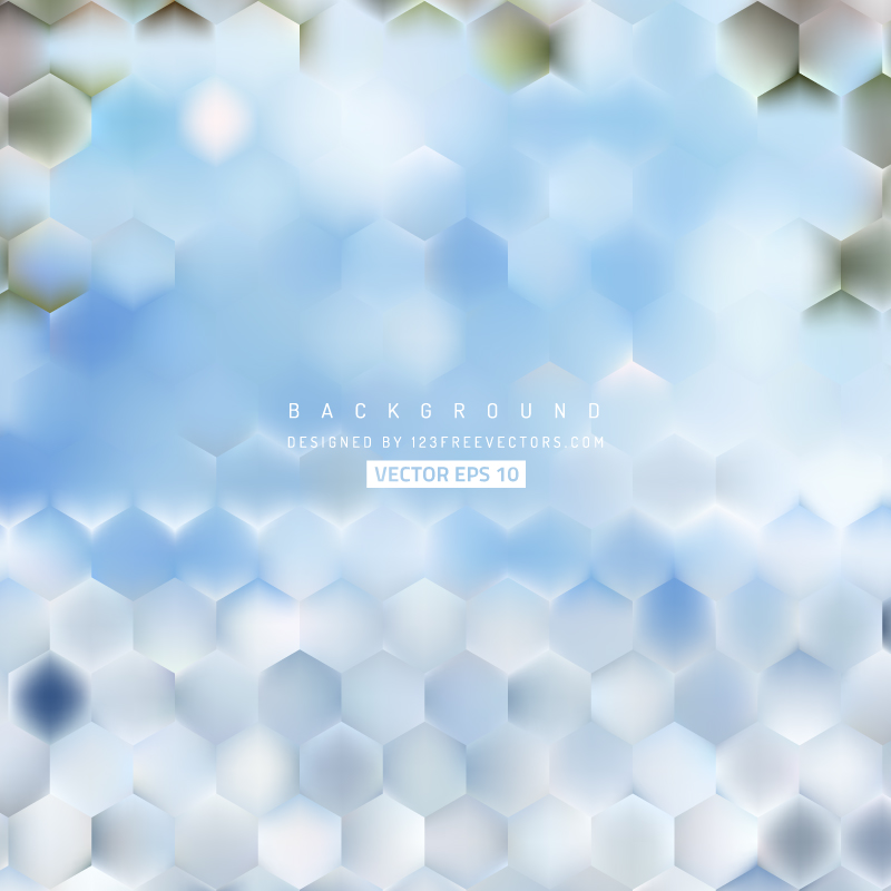 Light Blue Hexagon Geometric Background
