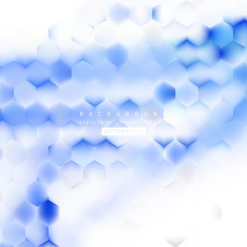 Abstract Light Blue Hexagon Background Template
