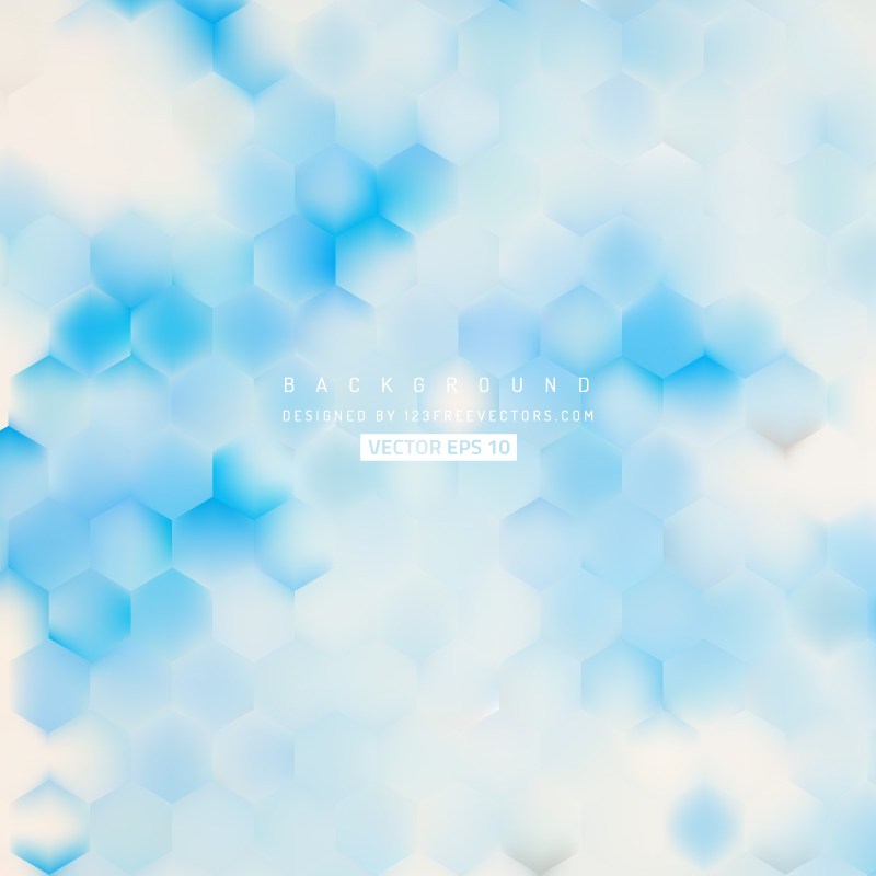Abstract Light Blue Hexagon Background