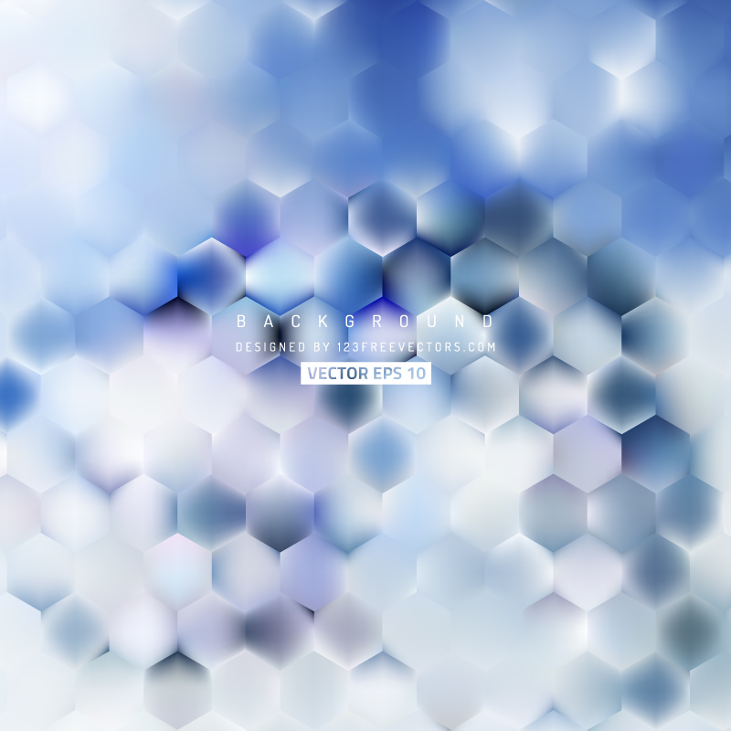 Abstract Light Blue Hexagonal Background Design