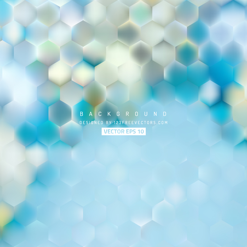 Light Blue Hexagon Background