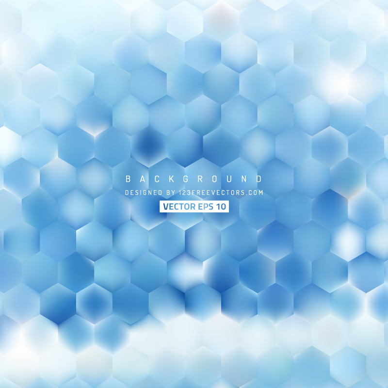 Light Blue Hexagon Background