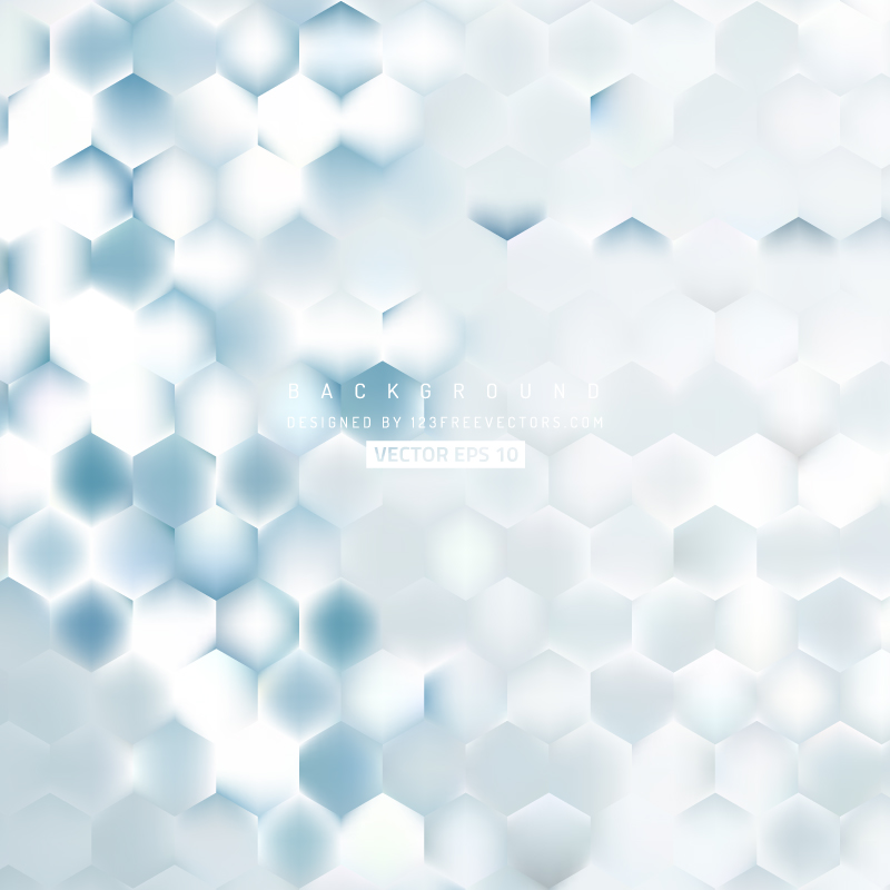 Light Blue Hexagon Geometric Background