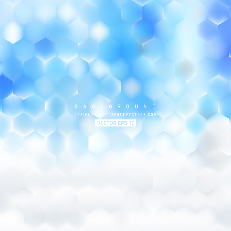Abstract Light Blue Hexagon Background