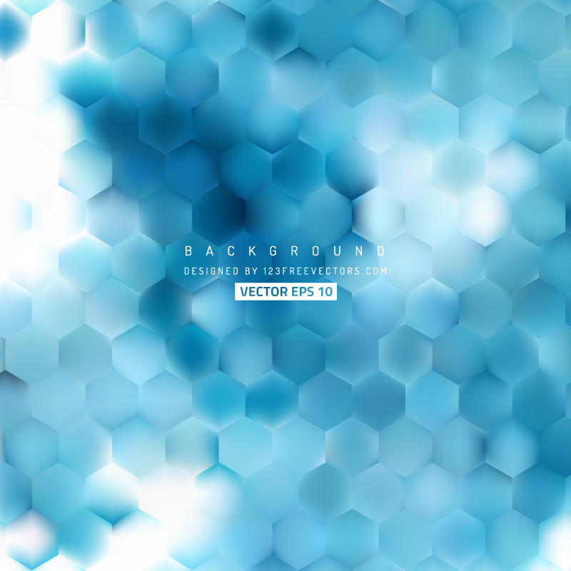 Blue Hexagon Pattern Background Design