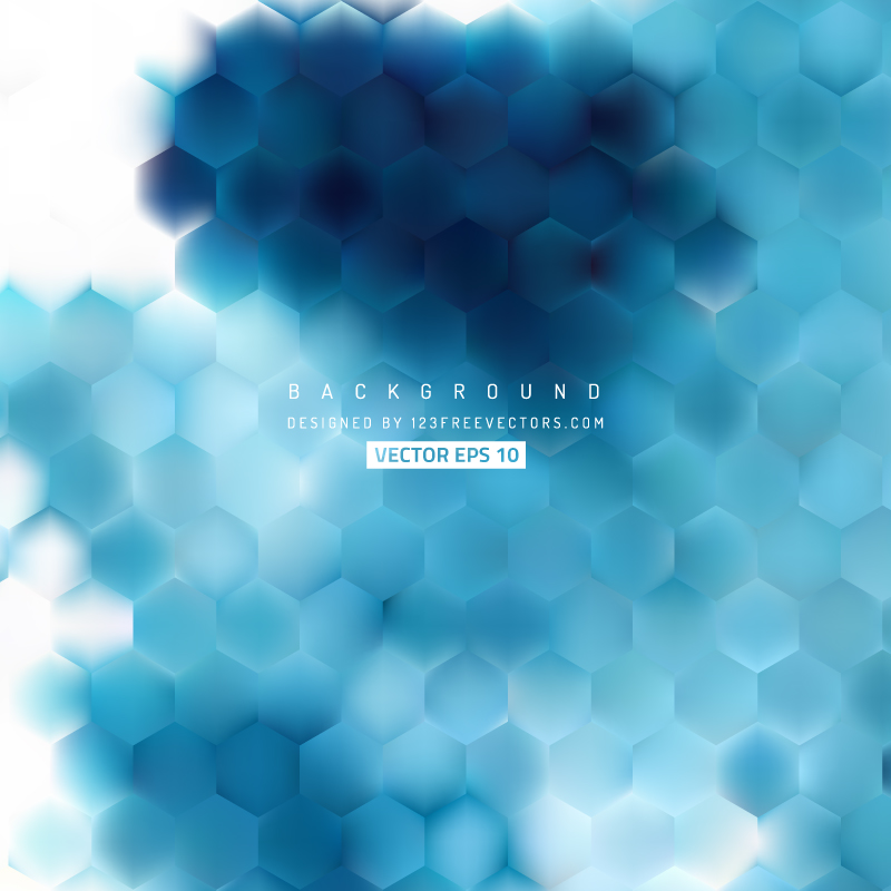 Blue Hexagon Background Pattern
