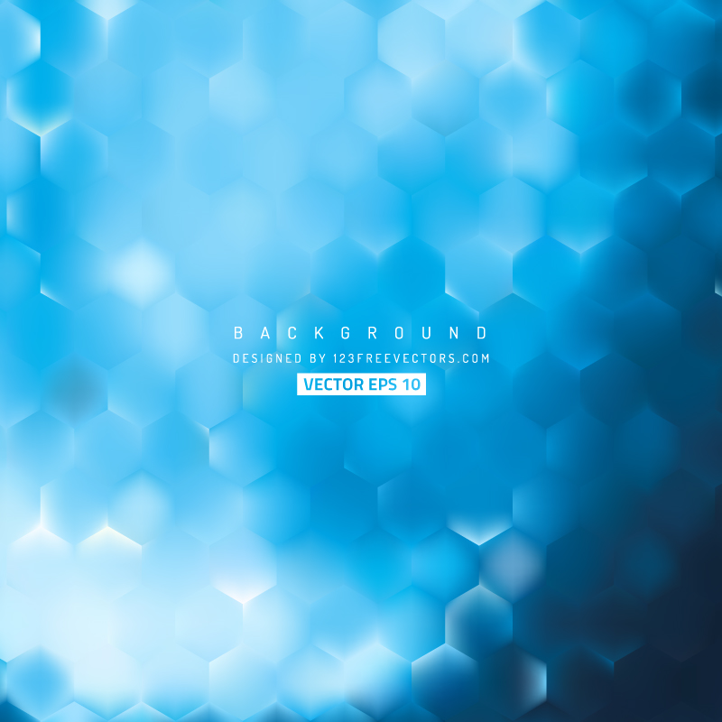 Abstract Blue Hexagon Background