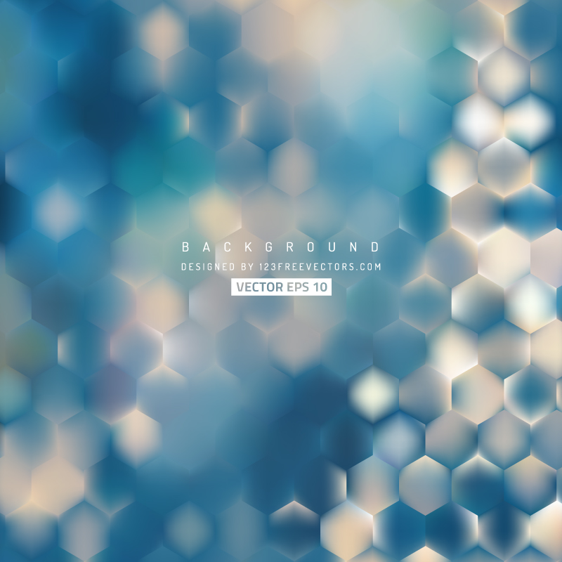 Blue Hexagon Background Pattern