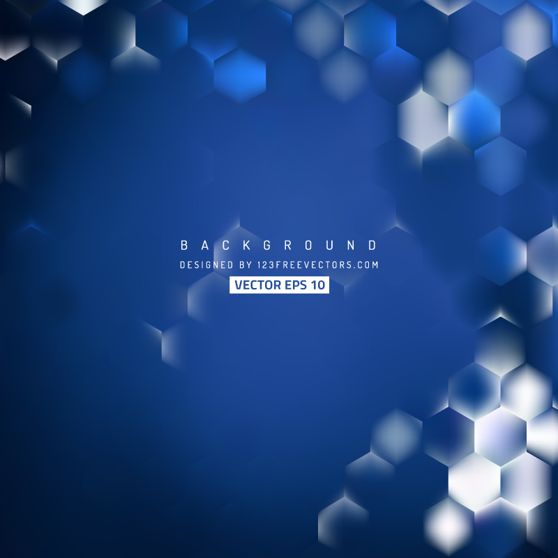 Blue Hexagon Pattern Background Design