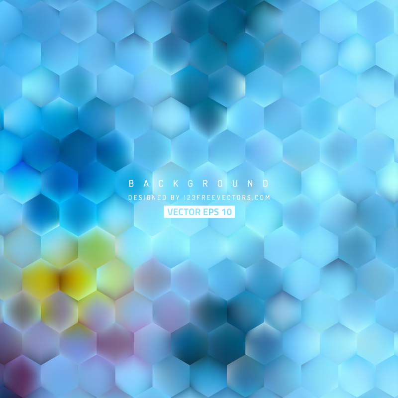 Blue Hexagon Background