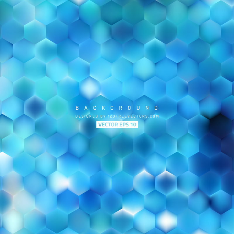 Blue Hexagon Background Pattern