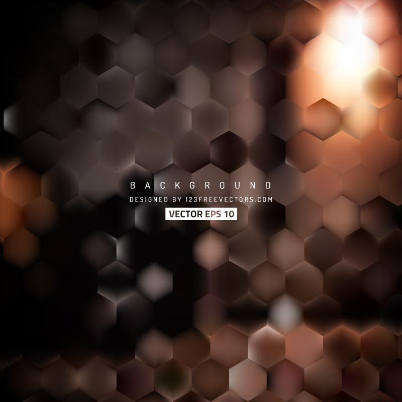 Abstract Dark Color Hexagon Background Pattern
