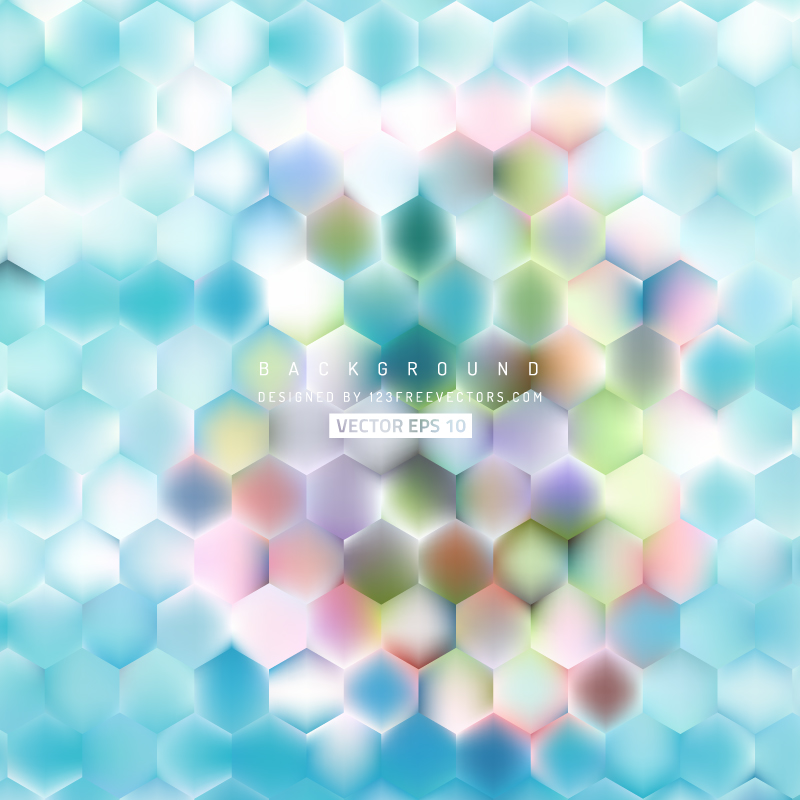 Light Color Hexagon Background Template