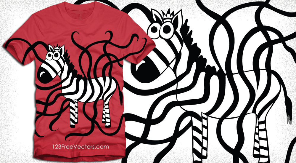 Zebra T-shirt Design