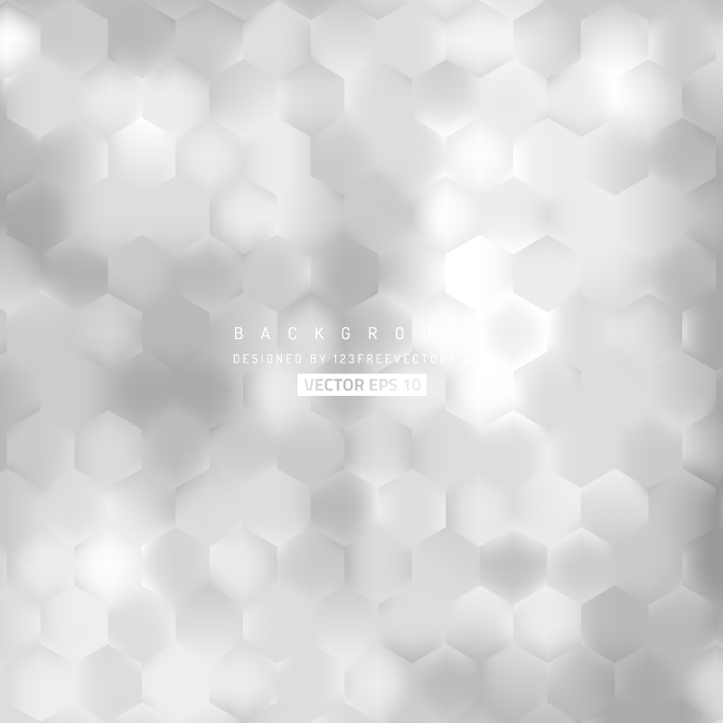 Abstract Light Gray Hexagon Pattern Background Design