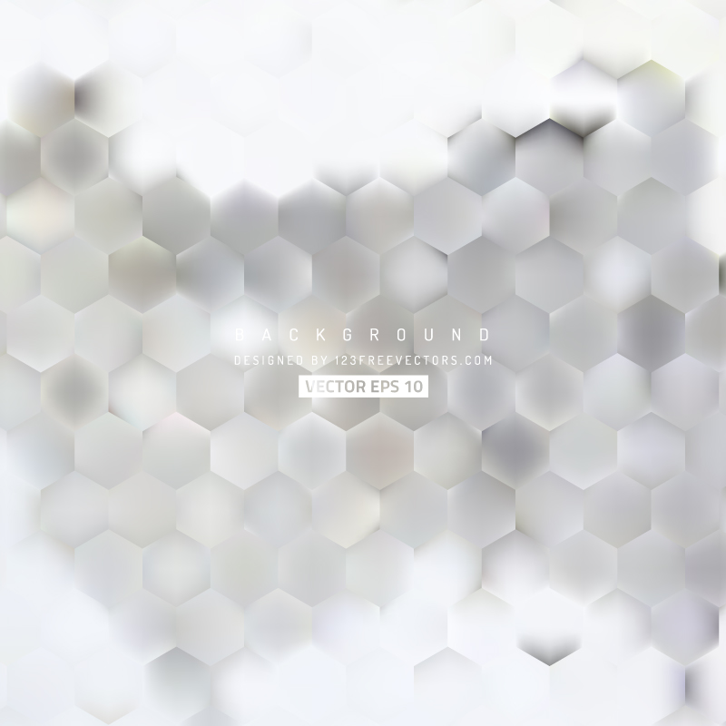 Light Gray Hexagon Pattern Background Design
