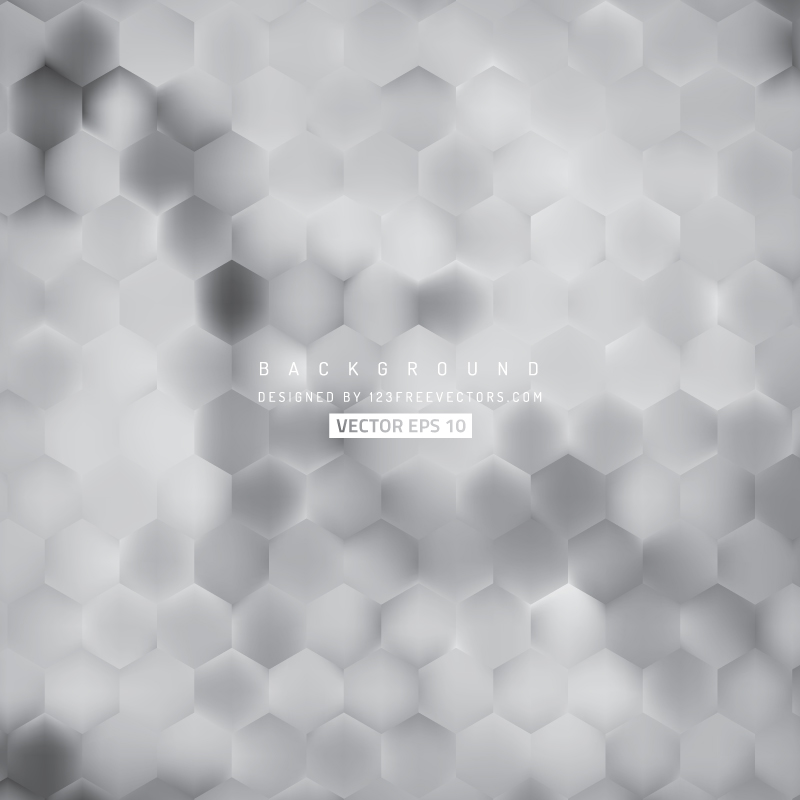 Gray Hexagon Geometric Background