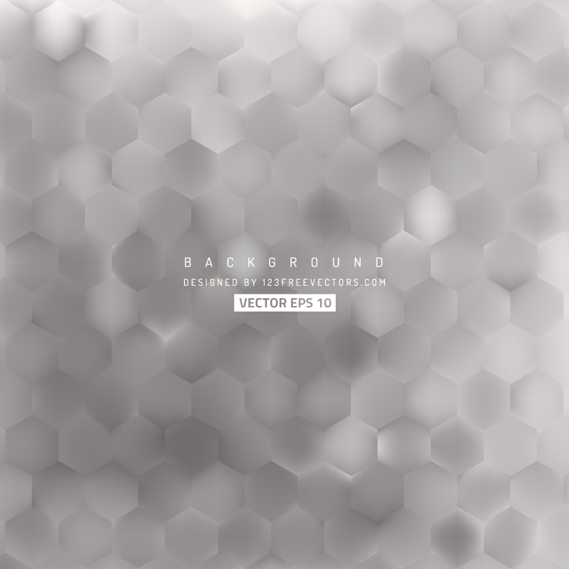 Gray Hexagon Background Template