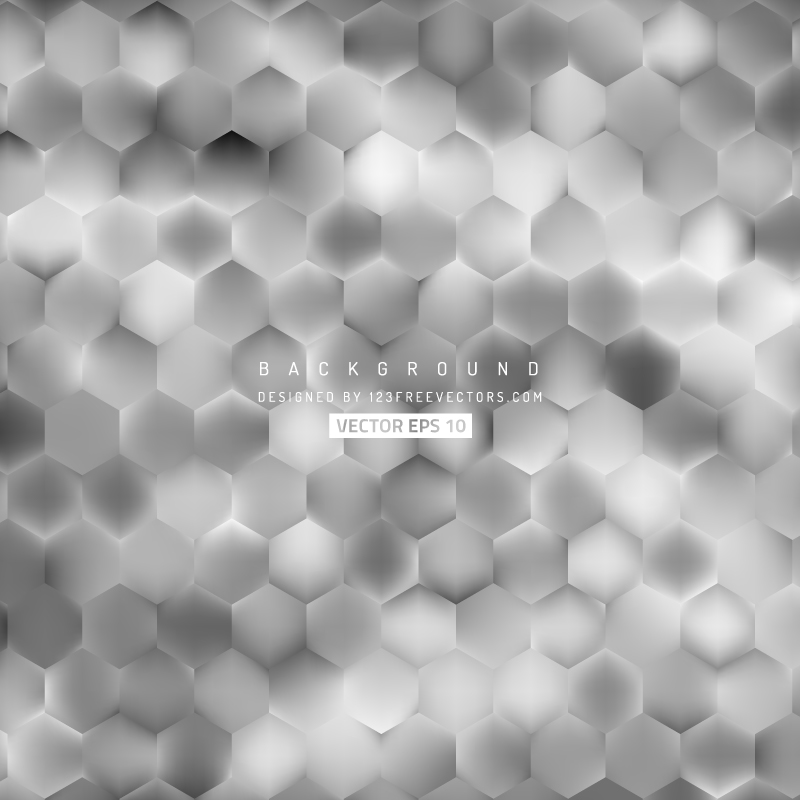 Abstract Gray Hexagon Background Template