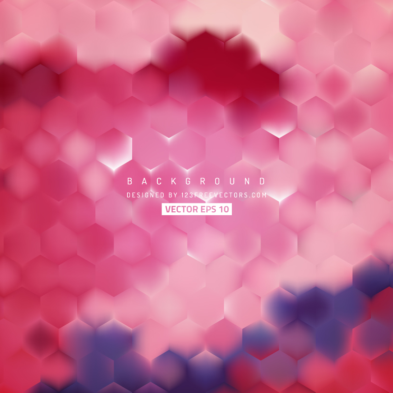Pink Hexagon Pattern Background Design