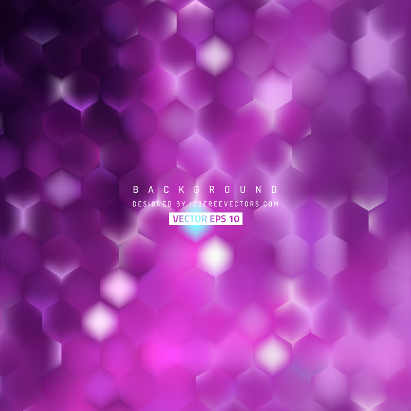 Purple Hexagon Geometric Background