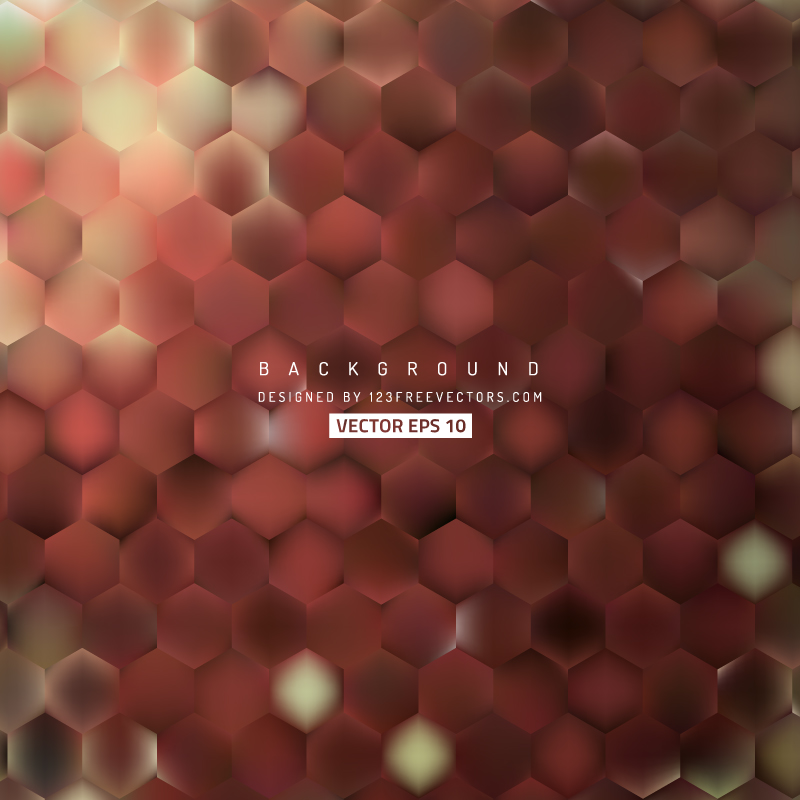 Abstract Dark Red Hexagon Pattern Background Design