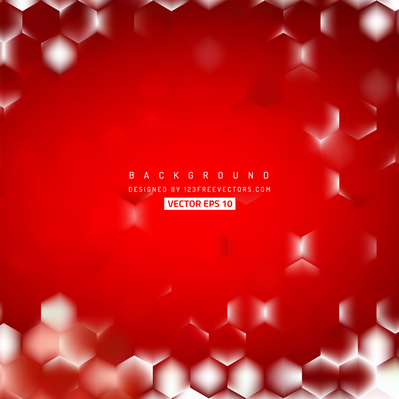 Red Hexagon Pattern Background Design