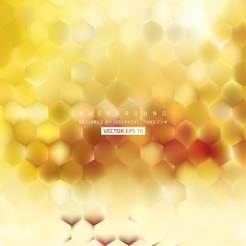 Yellow Hexagon Pattern Background Design
