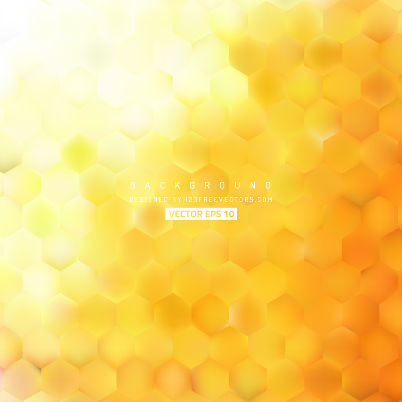 Yellow Hexagon Background Template