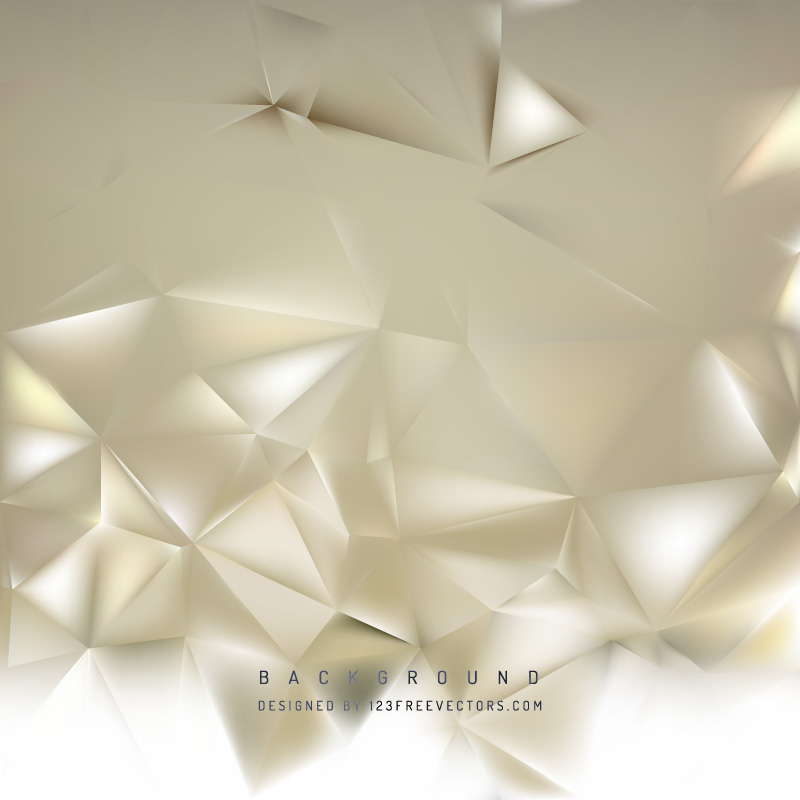 Abstract Beige Polygon Triangle Pattern Background