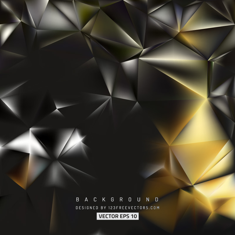 Abstract Dark Color Polygon Triangle Background